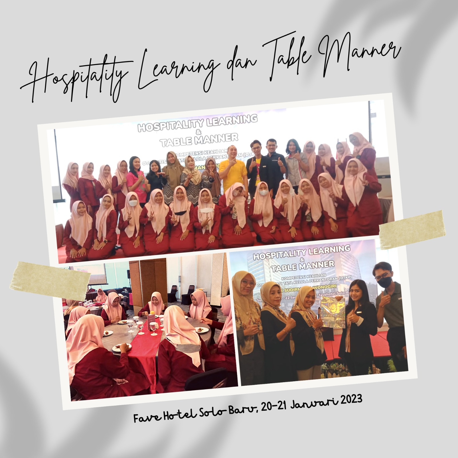 Siswa OTKP belajar di Fave Hotel - SMK SUDIRMAN 1 WONOGIRI